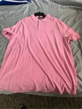 Polo Ralph Lauren | Shirts | Polo By Ralph Lauren Light Pink Mesh Polo ...